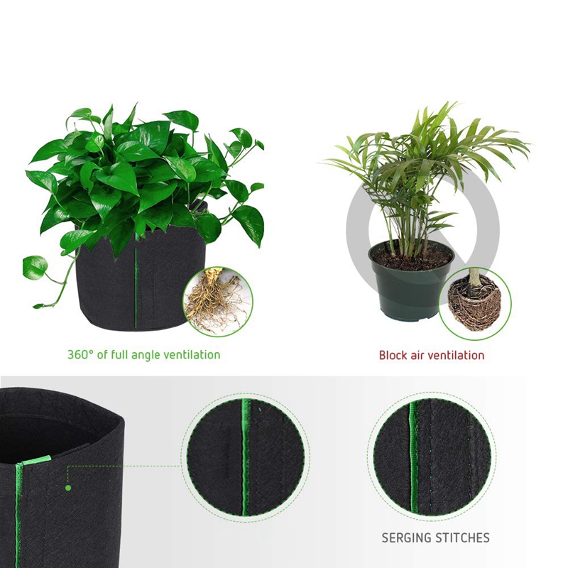 Transplanter Grow Bag,5-Pack Plant Growth Pouch Wi... – Vicedeal