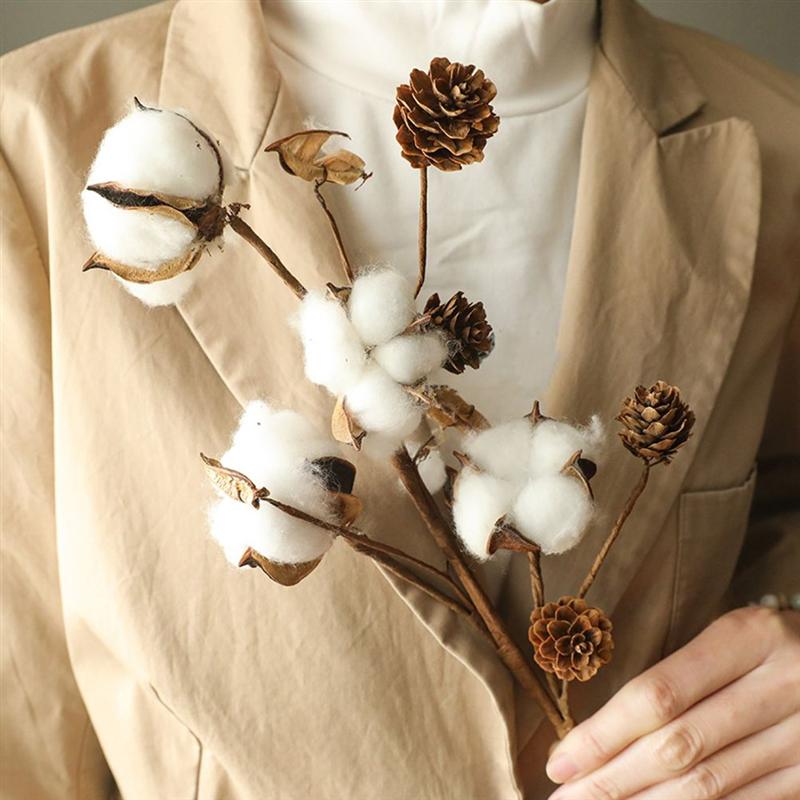 Beautiful Cotton Bouquets Adornments Realistic Vib... – Grandado