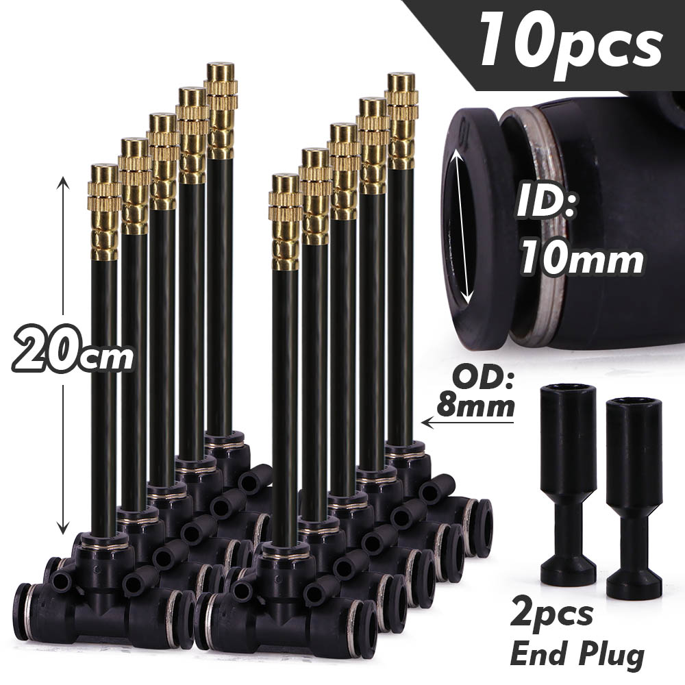 20/30/50cm 360° Bend Brass Misting Nozzles Adjusta... – Grandado