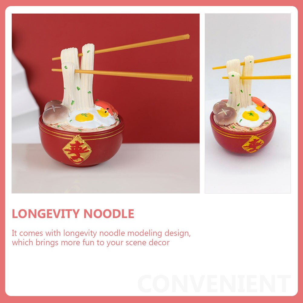 Resin Longevity Noodles Cake Topper Birthday Cake ... – Vicedeal