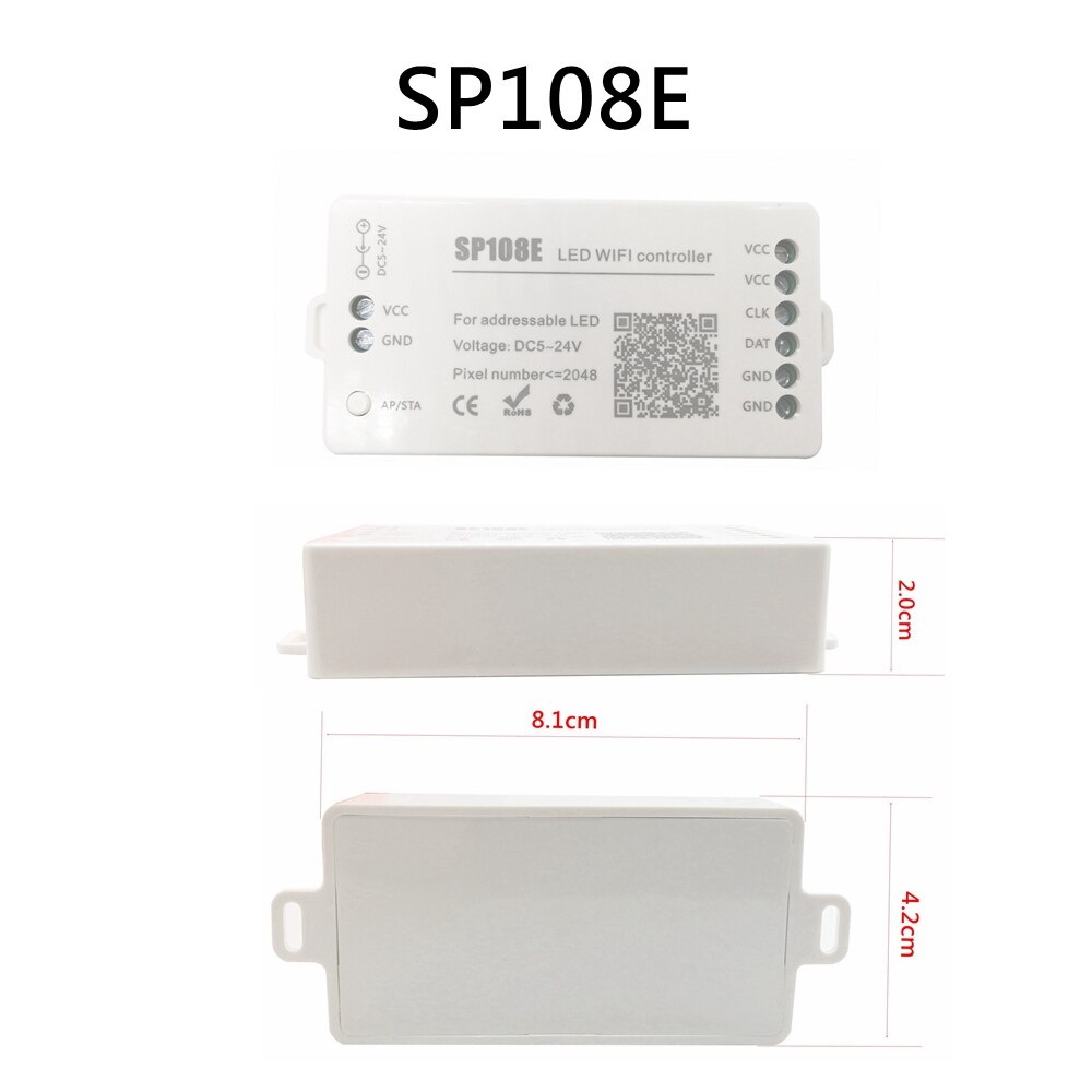 DC5-24V SP108E Wifi Smart APP Wireless Control Ind... – Grandado