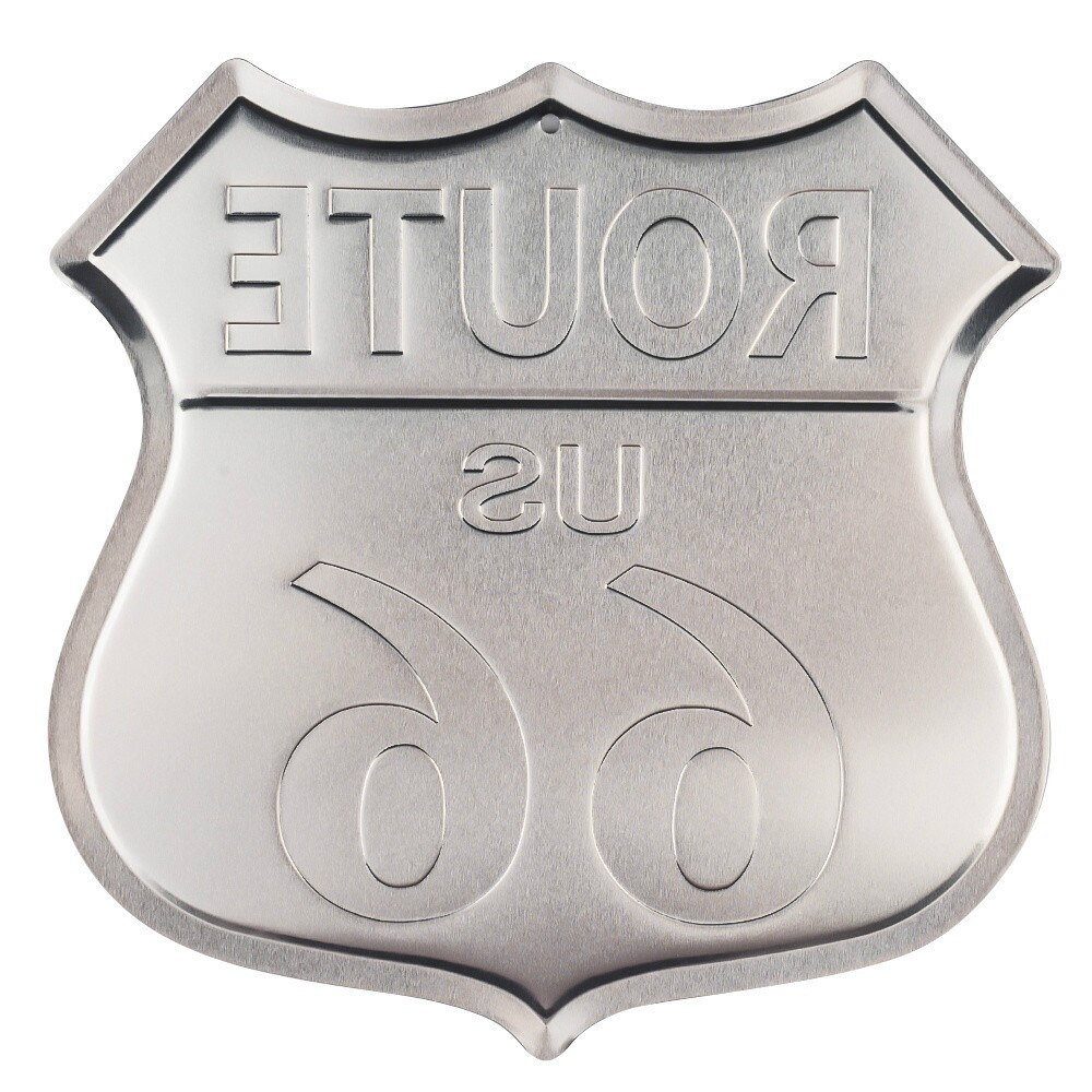 Route 66 American Vintage Metal Novelty Highway Sh... – Grandado