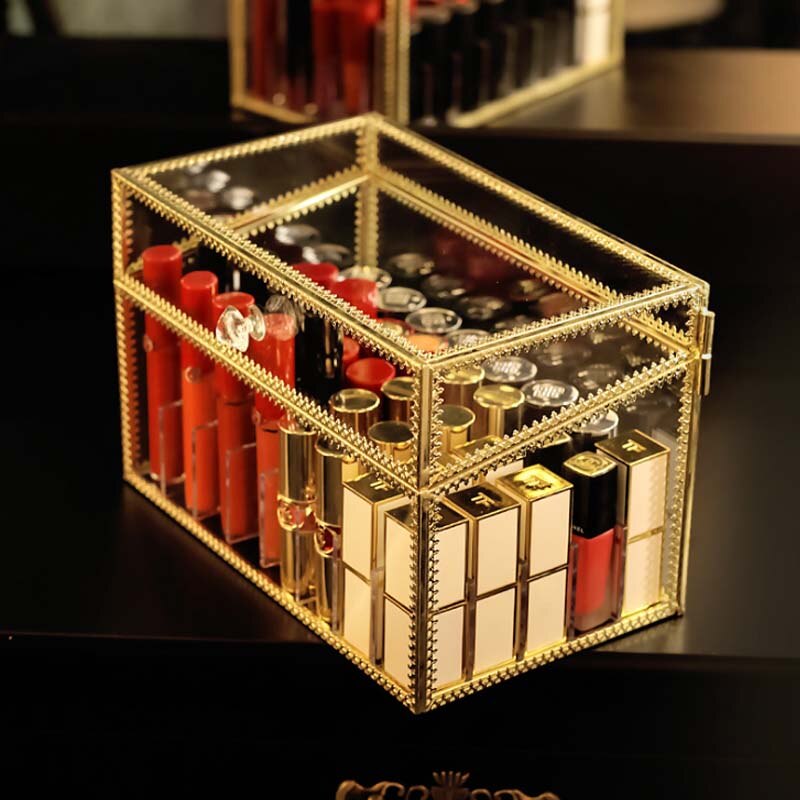 24/40 Grid Gold Glass Clear Makeup Perfume Lipstic... – Vicedeal