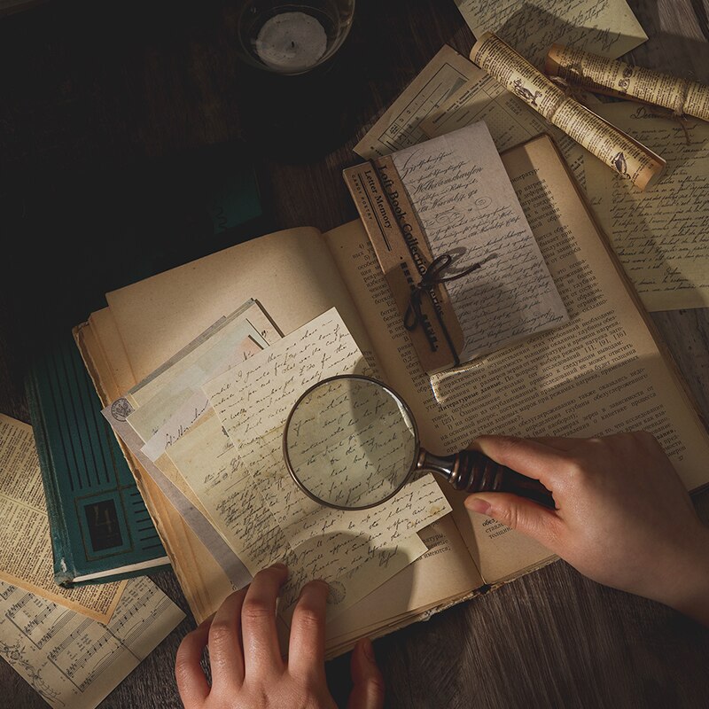 Vintage Antique Book page Collection Material Pape... – Grandado