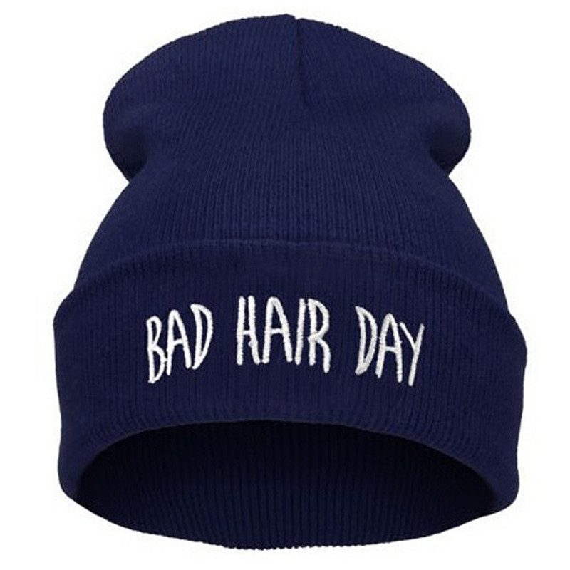 Funny Bad Hair Day Hats Skullies Beanies Winter Ha... – Grandado