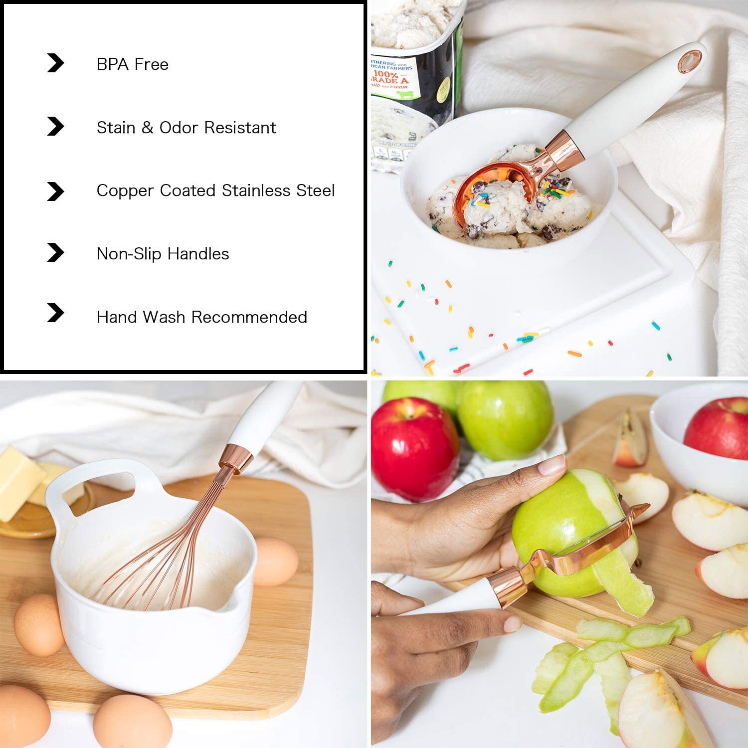 Kitchenware Set Luxury Stainless Steel Ceramic Han... – Vicedeal