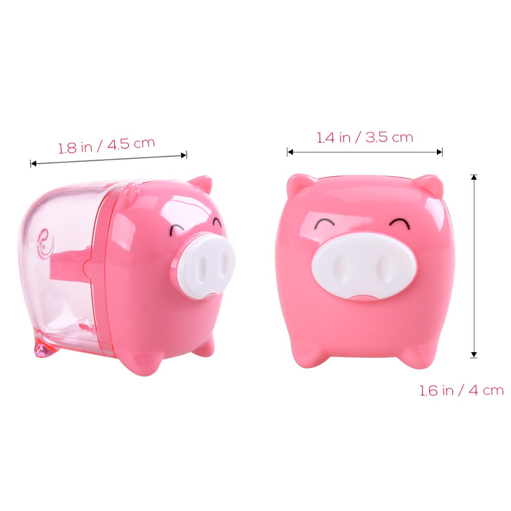 NUOLUX 5pcs Mixed Colors Piggy Pencil Sharpener Ca... – Vicedeal