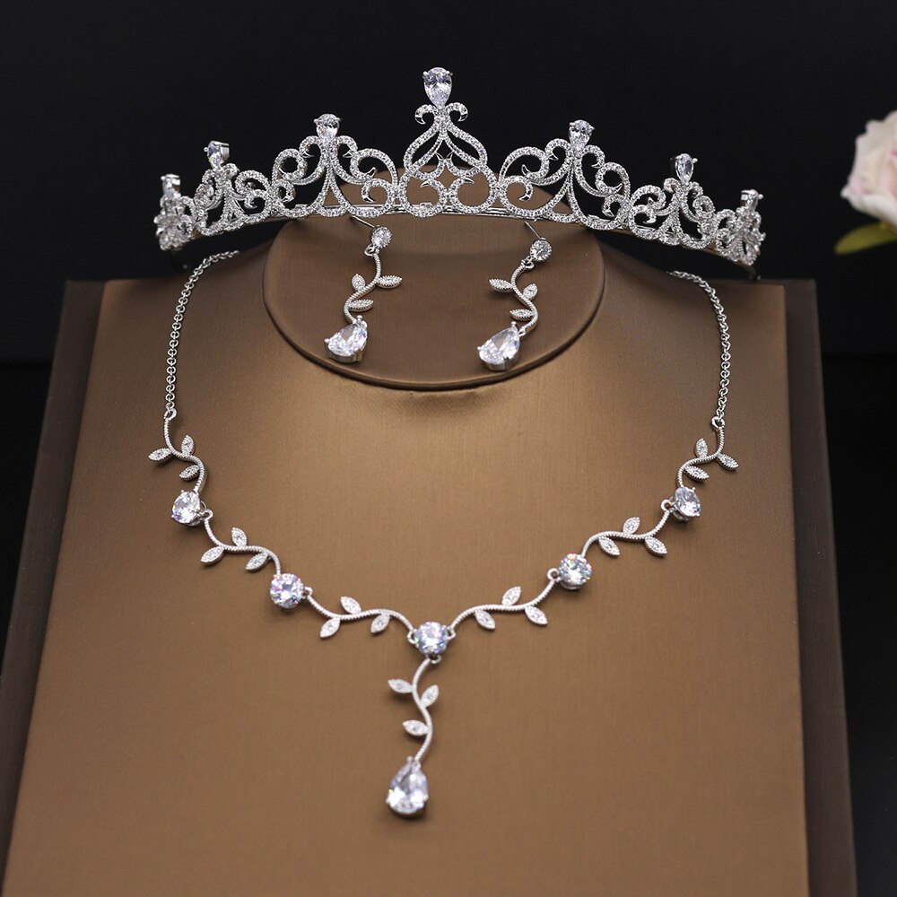 Princess Bridal Jewelry Sets Cubic Zirconia Micro ... – Grandado