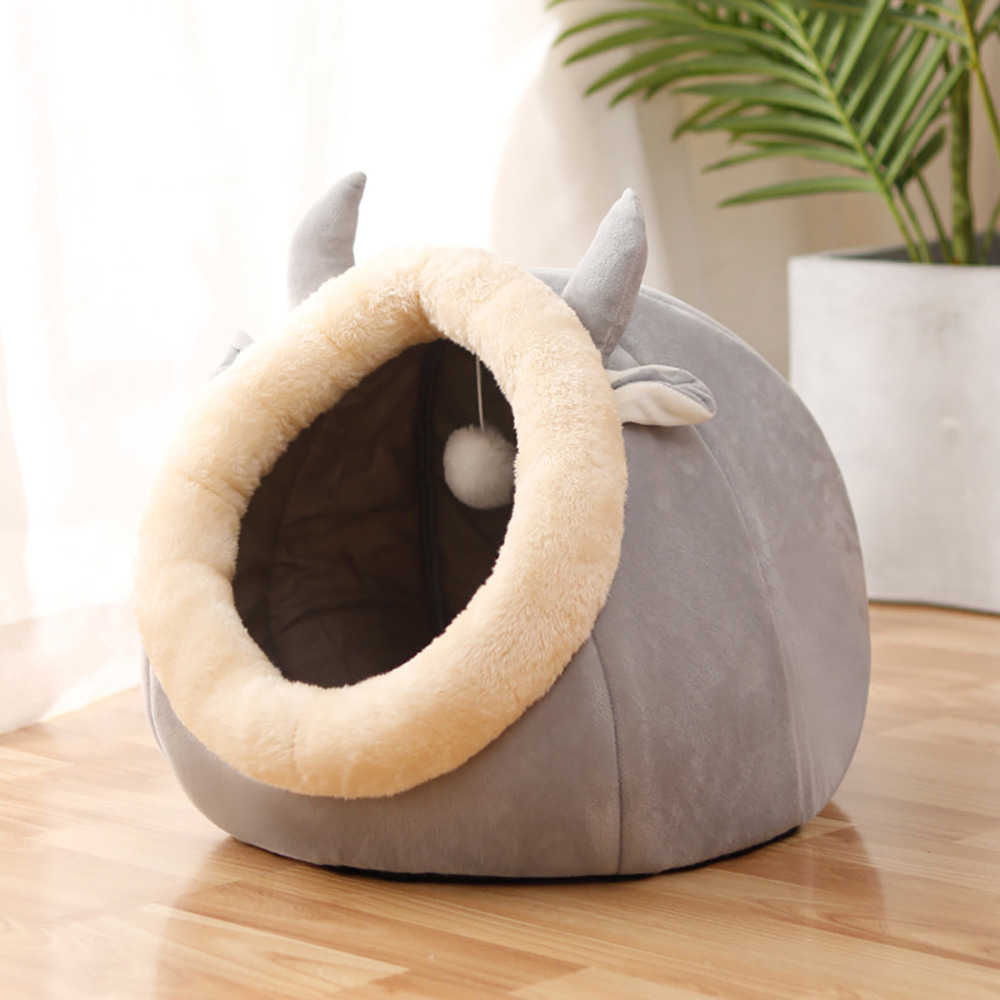 Sweet Cat Bed Warm Cat Nesk Round Pets Sleeping Ca... – Grandado