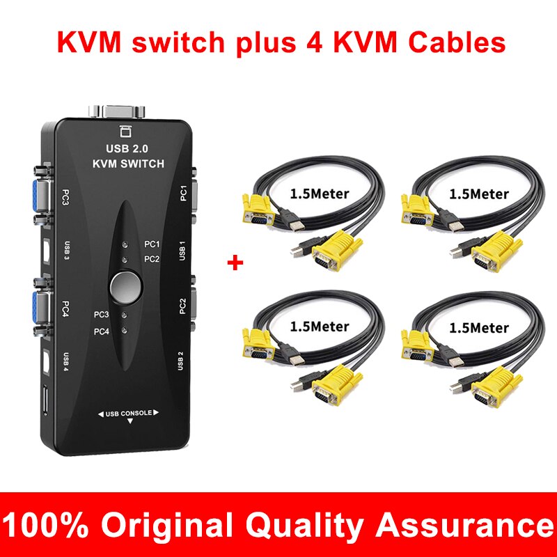 Kvm Switch Keyboard Mouse Support 2ports 4ports Ou Grandado