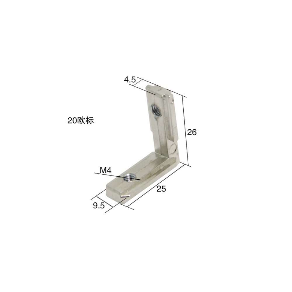 EU L Type right angle bracket T Slot Aluminum Prof... – Grandado
