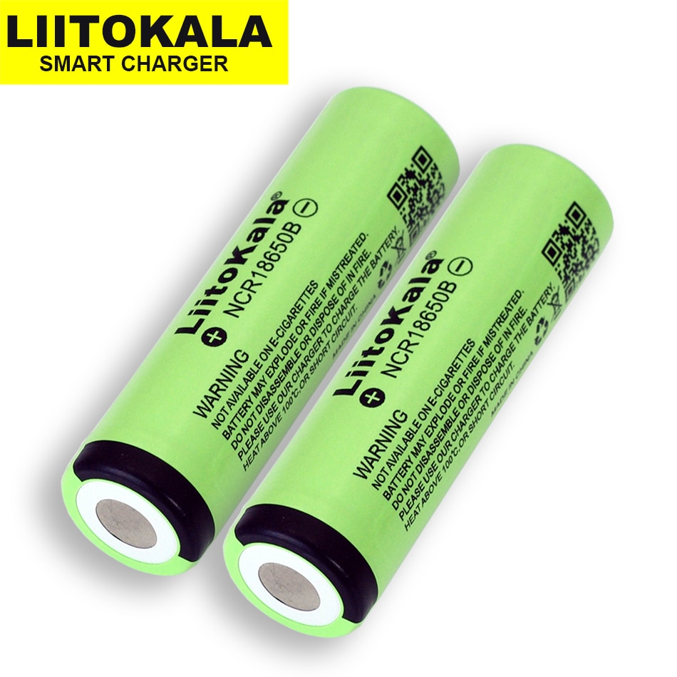 Liitokala 18650 Li-Ion Batteri 3400mAh Genopladeli... – Grandado