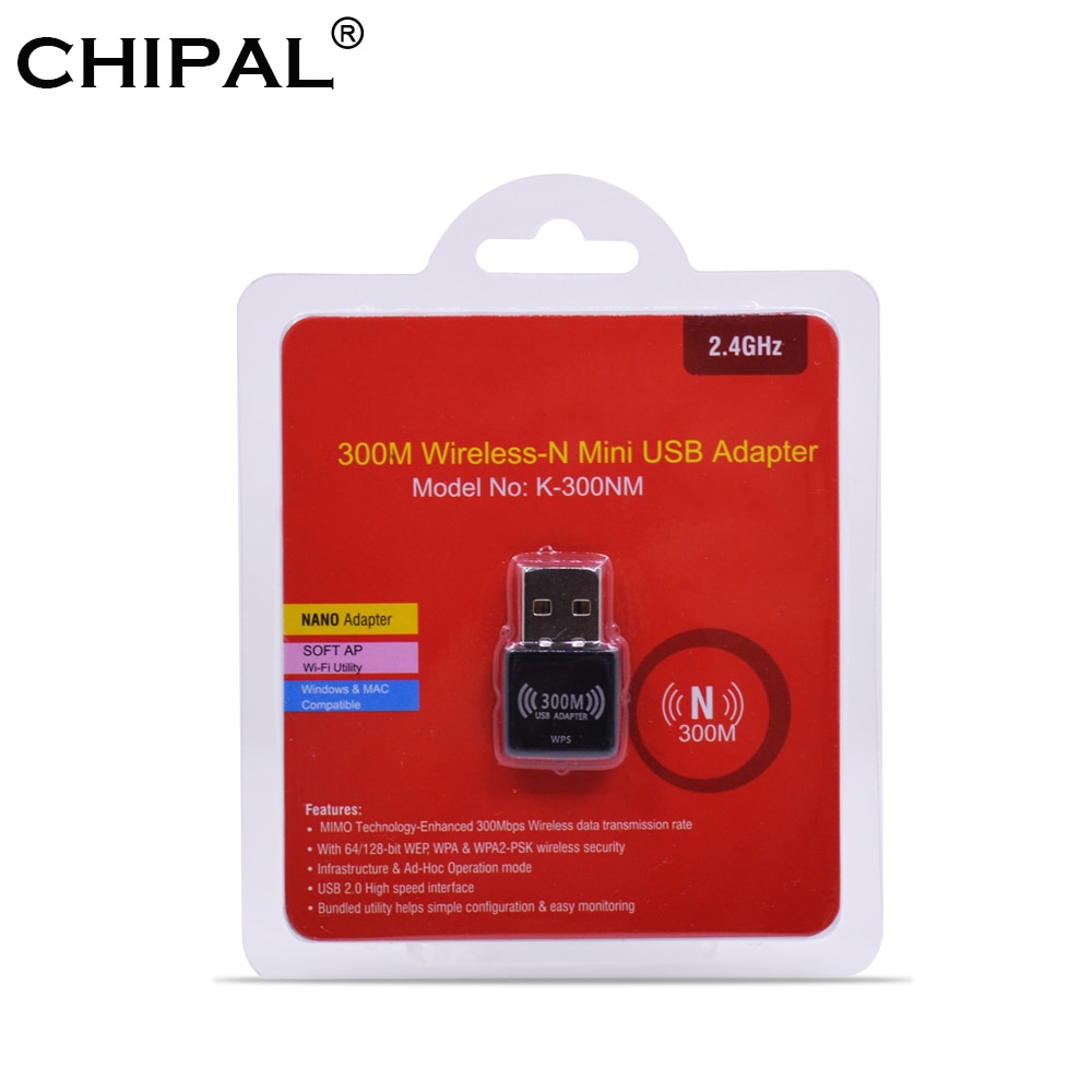 Chipal Wps Usb Wifi Adapter 802.11n 300Mbps Draadl... – Vicedeal