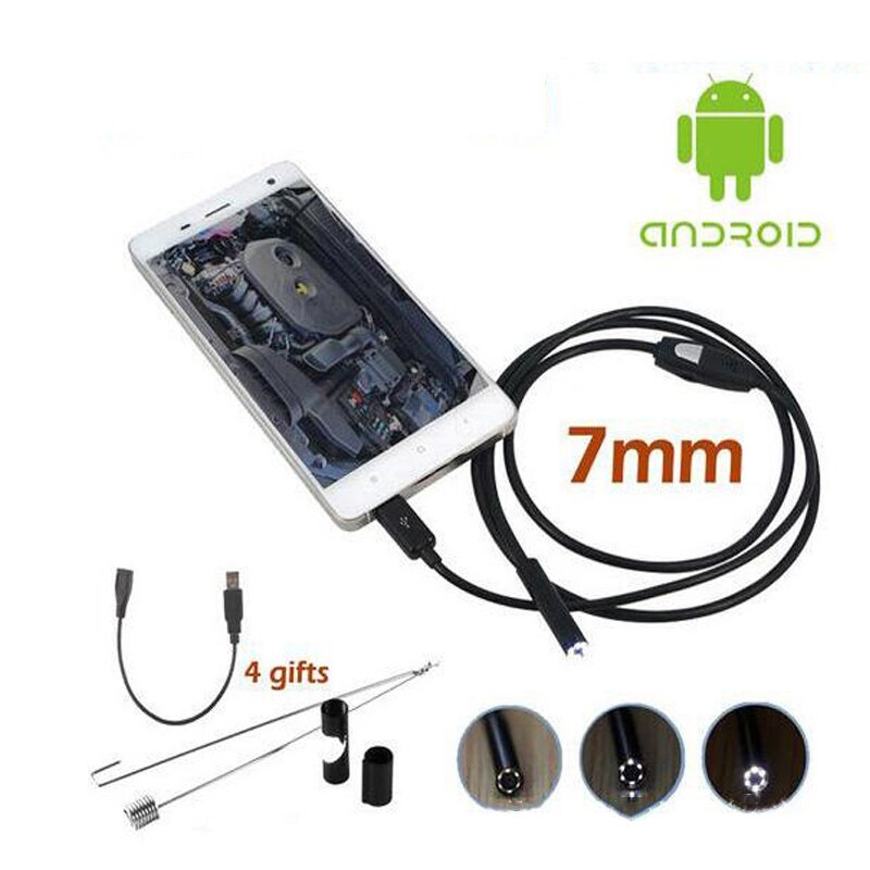 7mm USB Endoscoop Camera 2M Flexibele Harde Kabel ... – Grandado