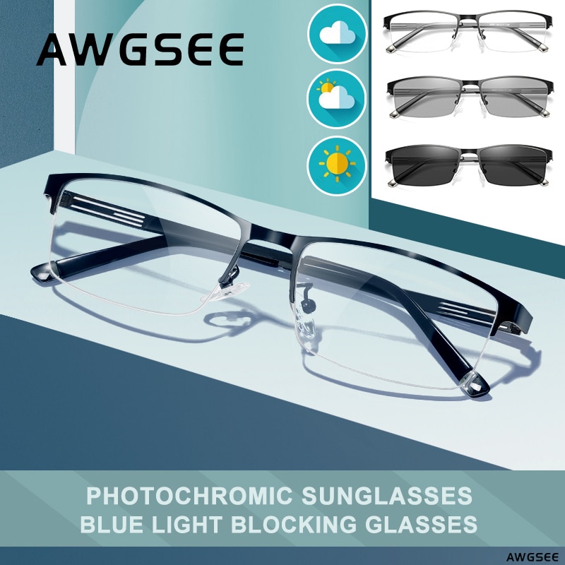 AWGSEE Men Anti Blue Light Blocking Glasses Photoc... – Vicedeal