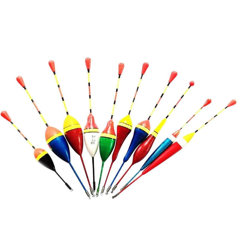 10Pcs Visdobbers Set Boei Bobber Fluctueren Mix Gr... – Vicedeal