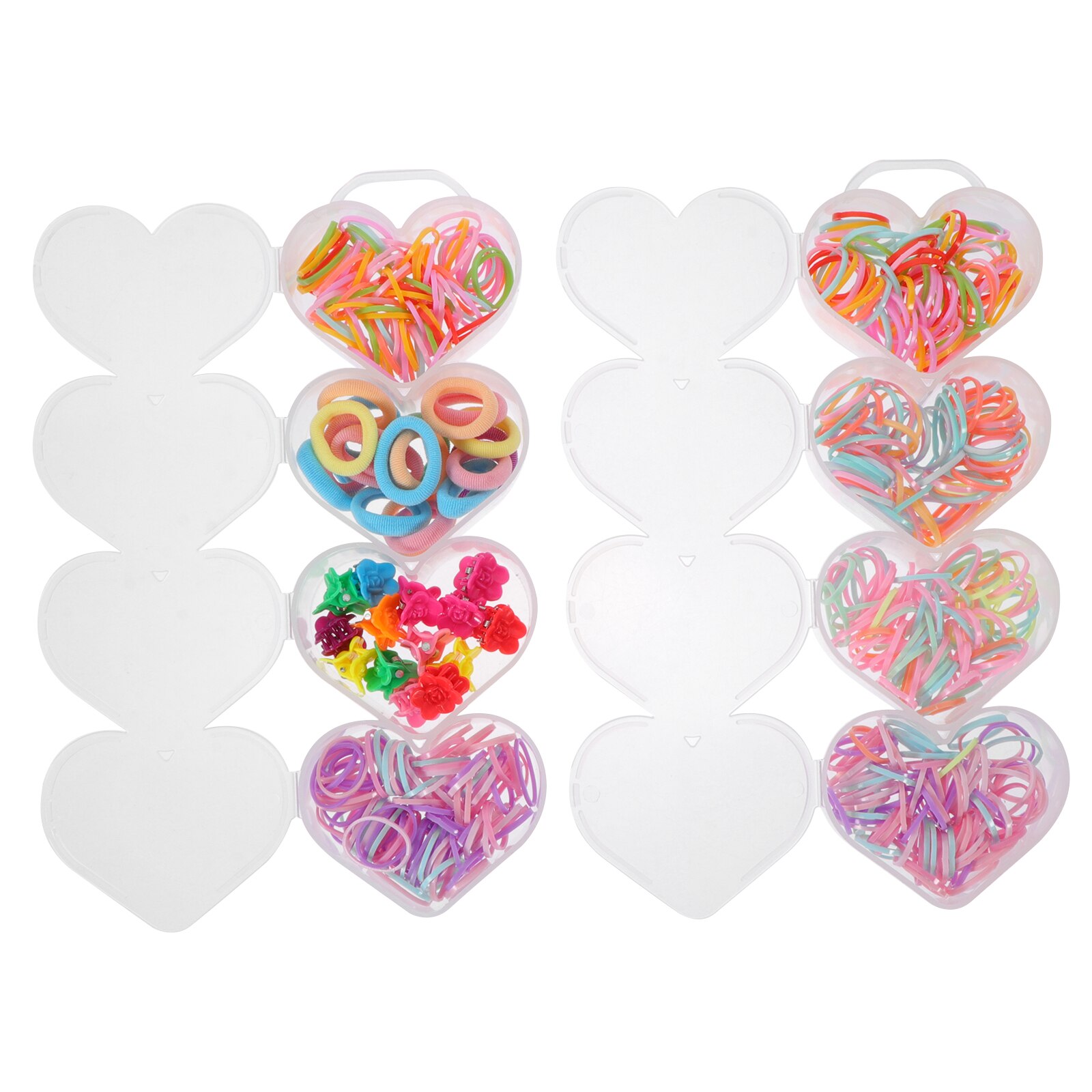 2 Sets Kids Haar Ringen Mini Haar Klauw Clips Elas... – Vicedeal