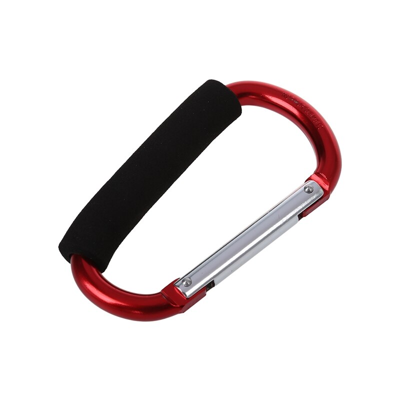 Large Clip Hook Aluminum Carabiner Red with Soft G... – Grandado