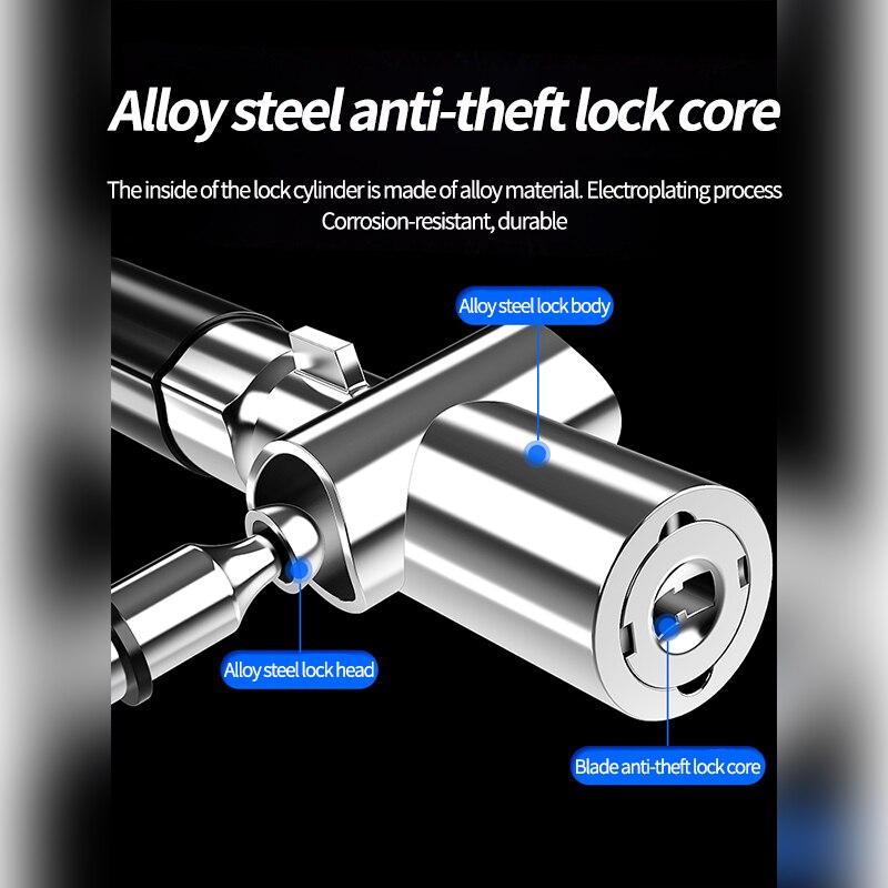 Xunting Mountain Bike Lock Electric Stainless Stee... – Grandado