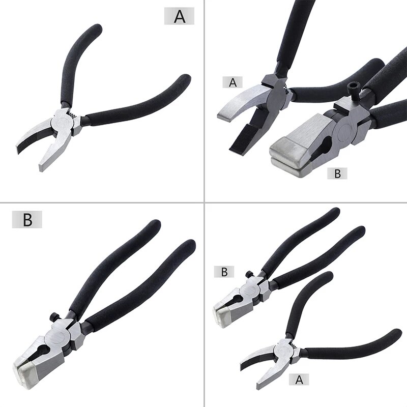 6/8'' Breaking Pliers Flat Nozzle Glass St... – Grandado