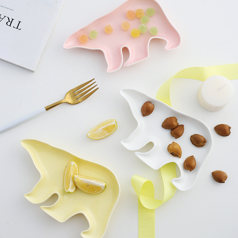 Nordisk stil isbjørn form keramisk fad dekorativ f... – Grandado