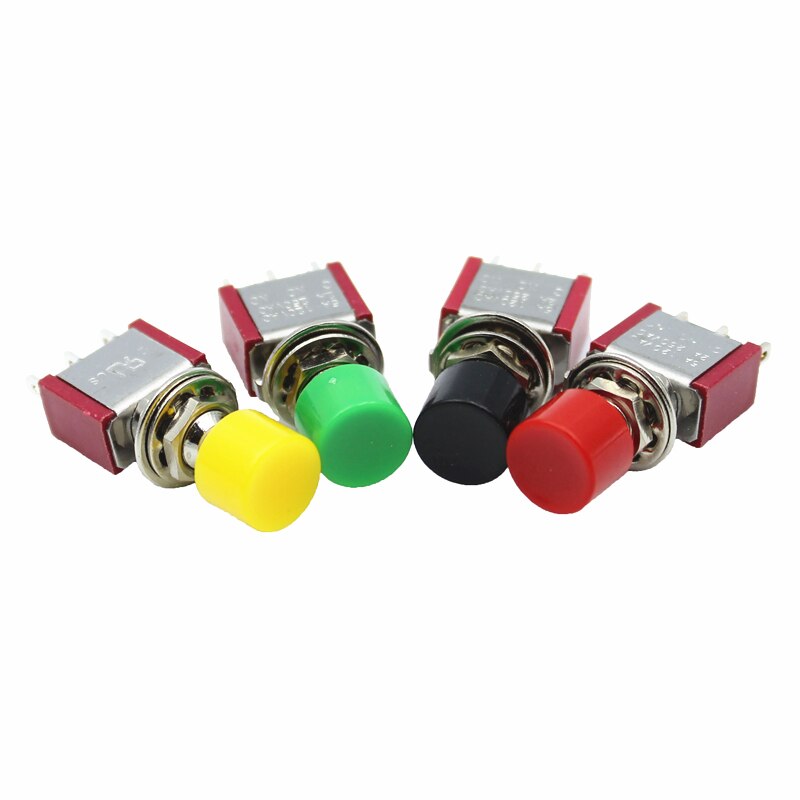 5Pcs Red 3Pin C-NO-NC 6mm Mini Momentary Automatic... – Grandado