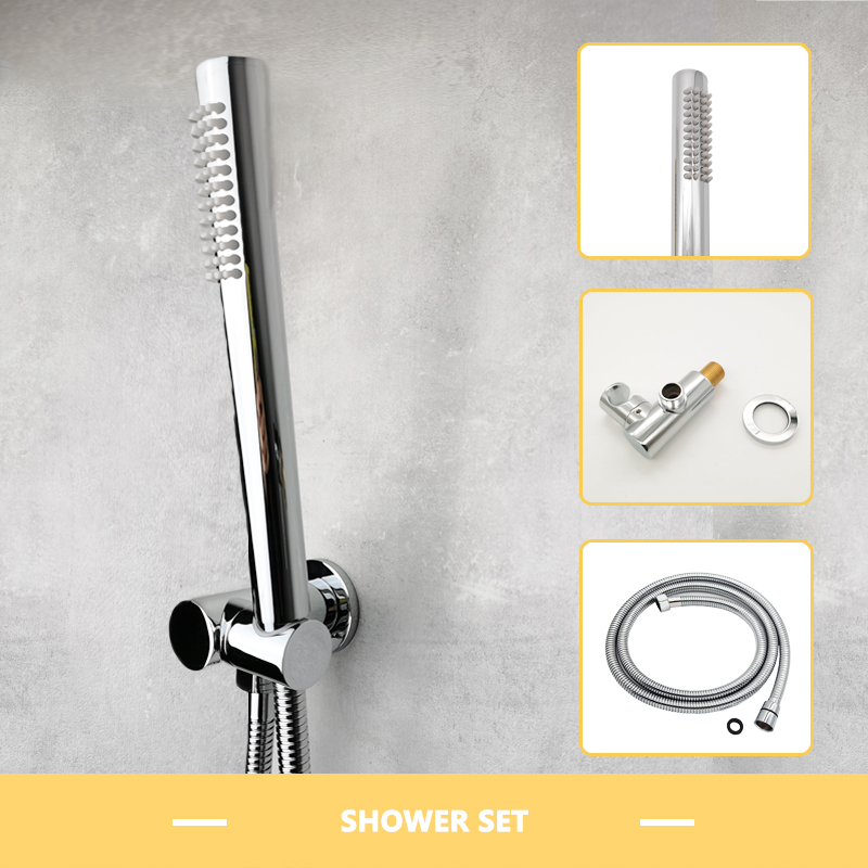 and Cold Handheld Shower Set with Tap Faucet Round... – Grandado