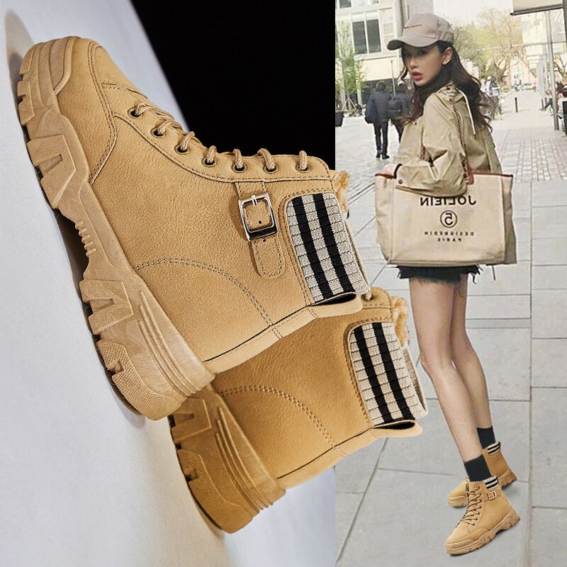 Adult High Top Lady Martin Boots Trend Lace-up Lad... – Vicedeal
