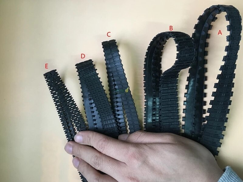 2 Stks/partij Gesloten Rubber Track Rups Pedrail V... – Vicedeal