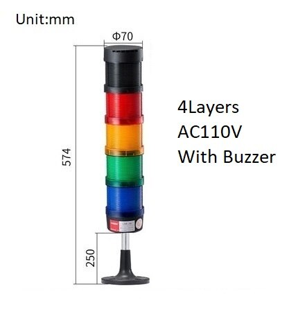 Stack Lamp Industrial Emergency Light Straight Rod... – Vicedeal