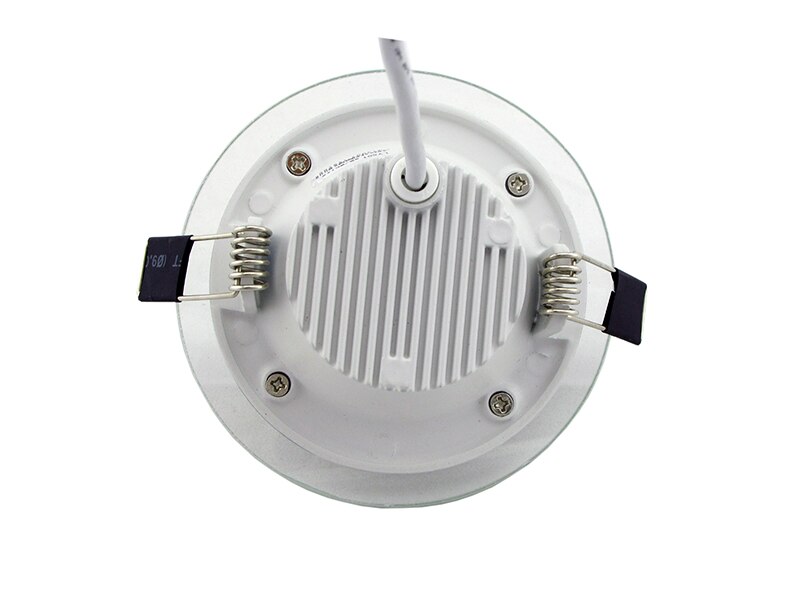 6w led panel downlight runde glass panel lys tak i... – Grandado