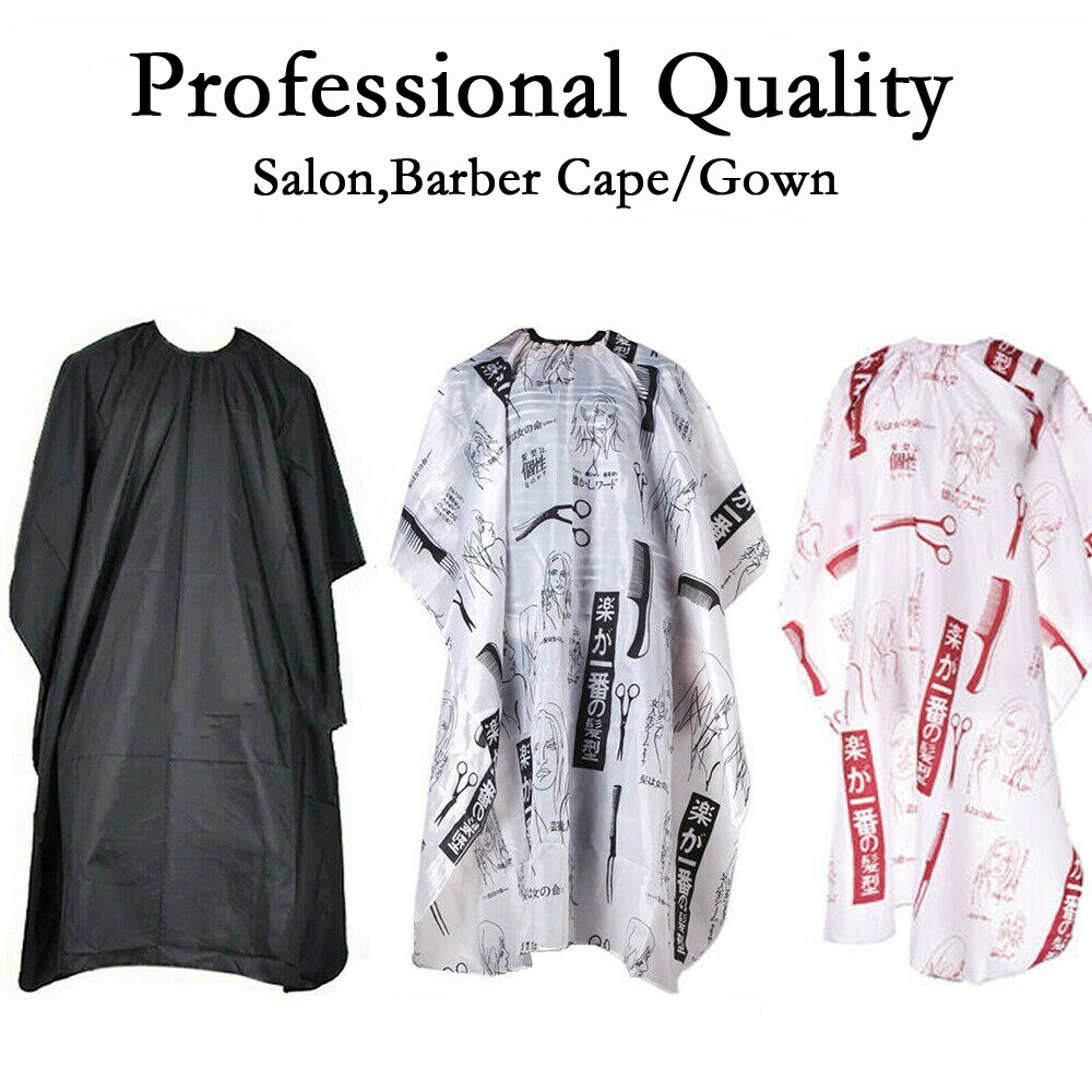 1Pcs Zwarte Kappers Schort Haircut Cape Haar Knipp... – Grandado