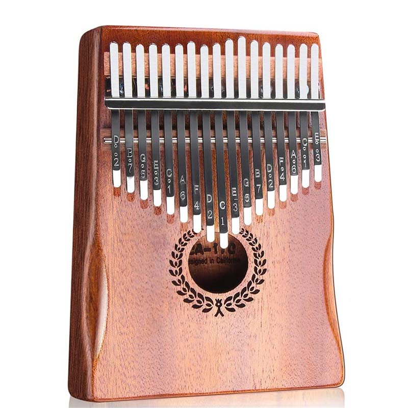 17 Keys Bull Kalimba Thumb Piano Mahogany Body Mus... – Grandado