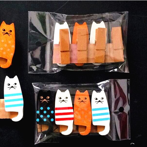 4pcs/lot Cool And Funny Lovely Cat Clothespin Craf... – Vicedeal