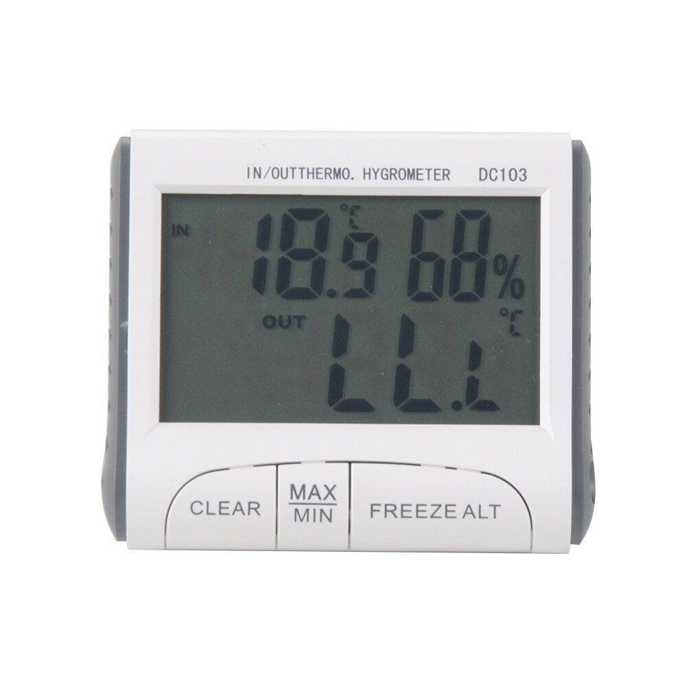 Indoor Outdoor Temperature Humidity Digital LCD Th... – Grandado