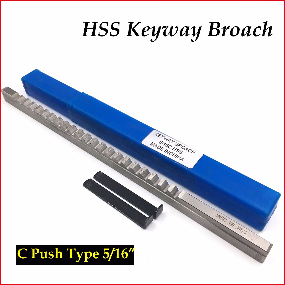 5/16 C Push-Type HSS Keyway Broach Inch Sized Cutt... – Vicedeal
