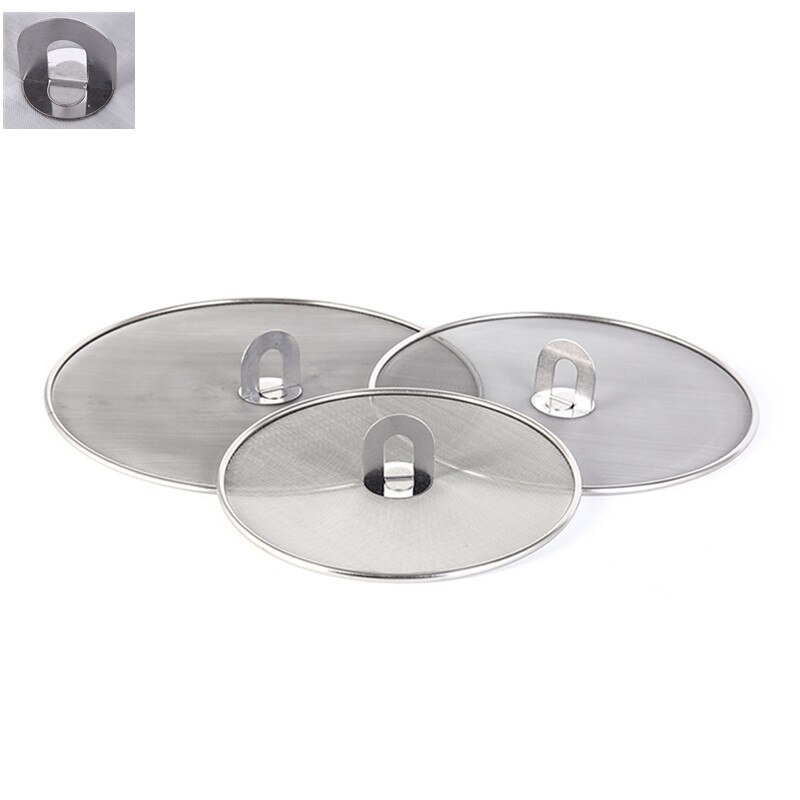 1pc Stainless Steel Splash Screen Lid Lid Silver F... – Grandado
