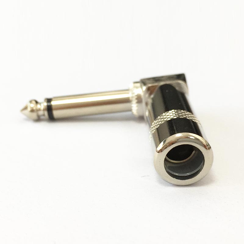 6.35mm male right angle connector mono solding plu... – Grandado