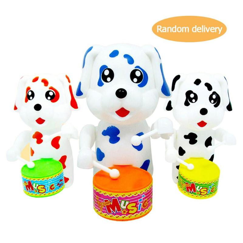 Funny Cute Cartoon Dog Drumming Toys Clockwork Win... – Grandado