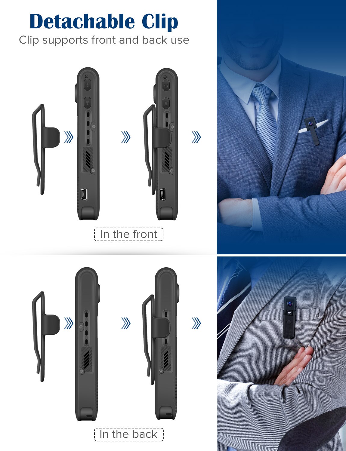 Clip for Boblov Mini Camera C18 , C19 Body Cam Wor... – Grandado