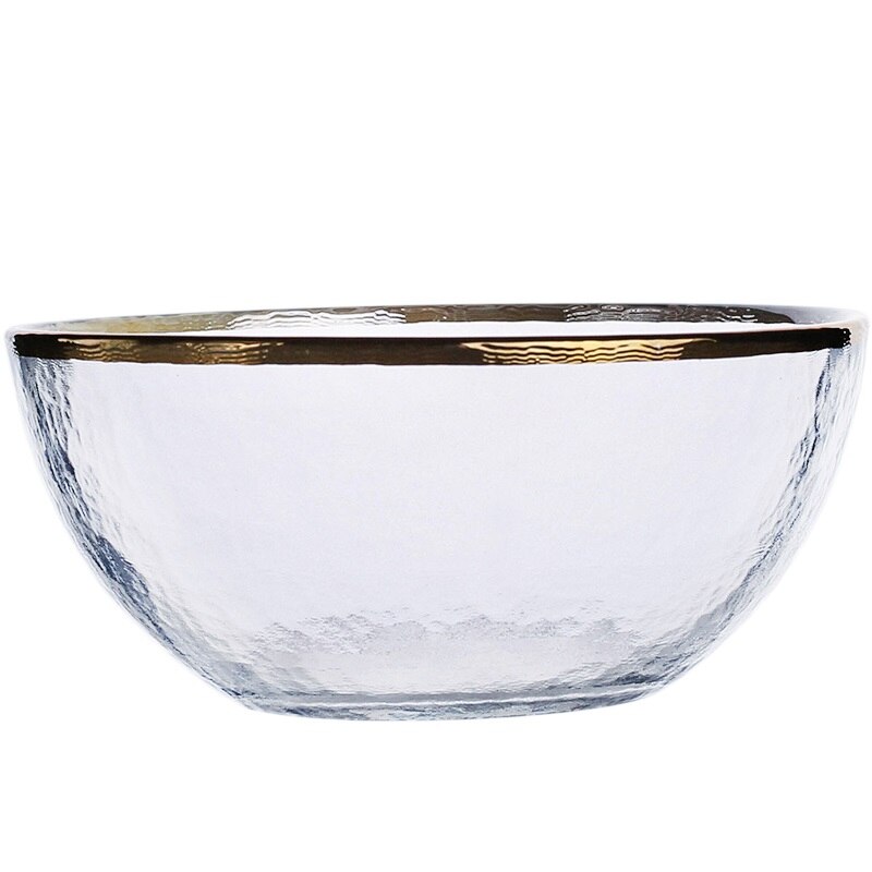 Japanese Gold trimming gold edge bowl glass bowl dishsteak dish, heat ...