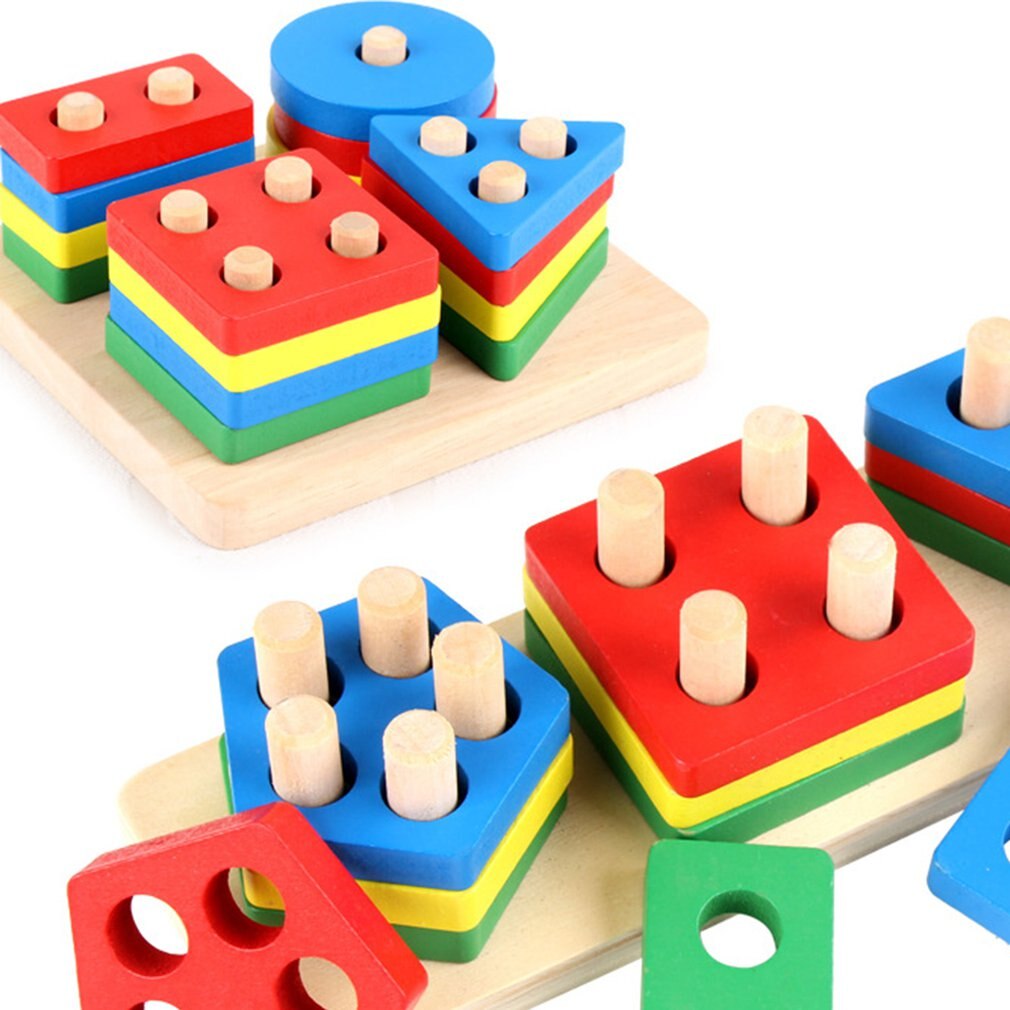 Portable Size Wooden Puzzles Teaching Aids Geometr... – Grandado