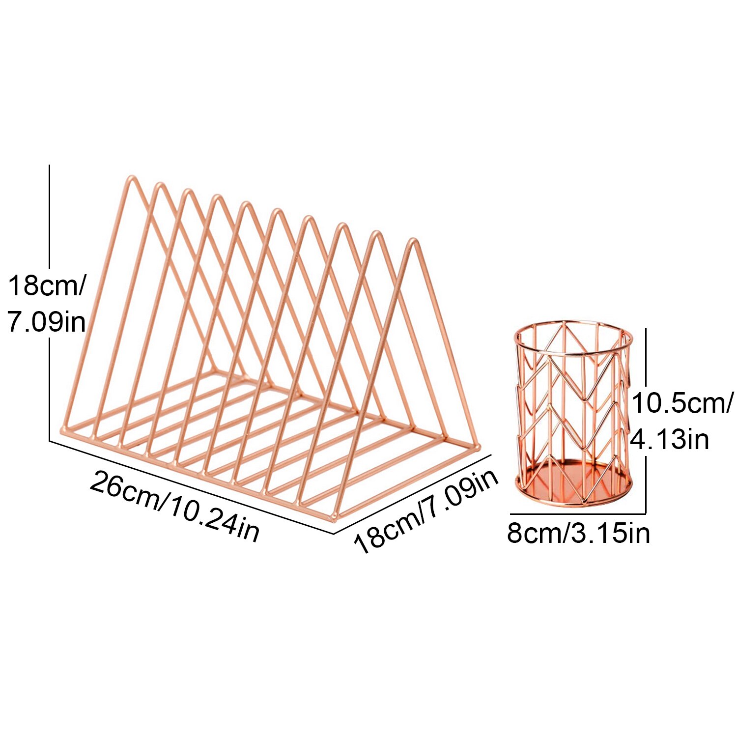 Desktop Organizer Set 1pcs 9 Slot Triangle Magazin... – Vicedeal