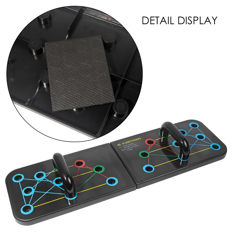 9 In 1 Push Up Board With Instruction Print Body B... – Grandado