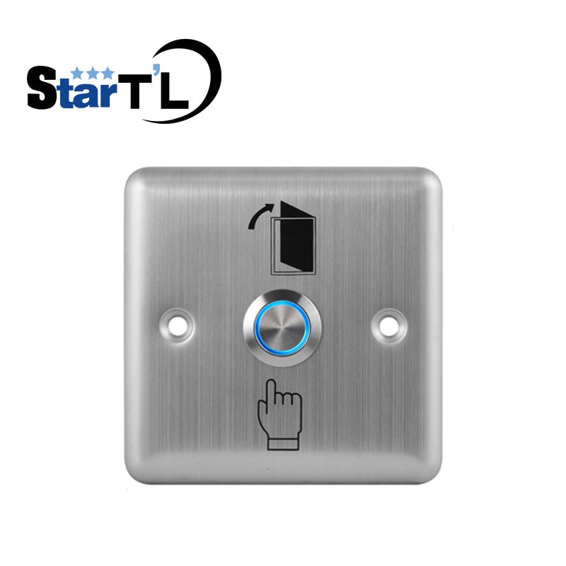 NO NC COM Square stainless steel exit button with ... – Vicedeal