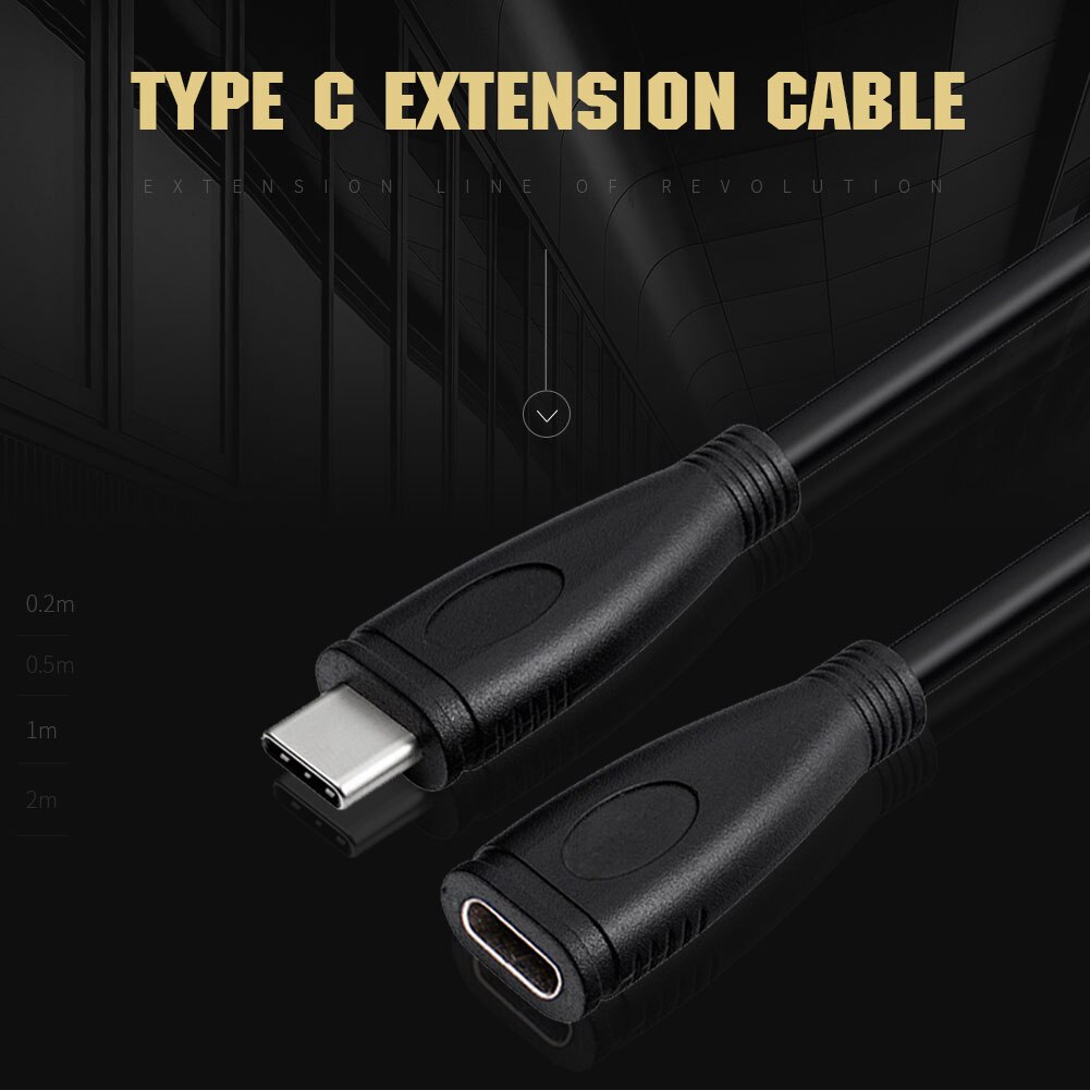 100W PD Type C Extension Cable 5A 4K 10Gbps @60Hz ... – Vicedeal