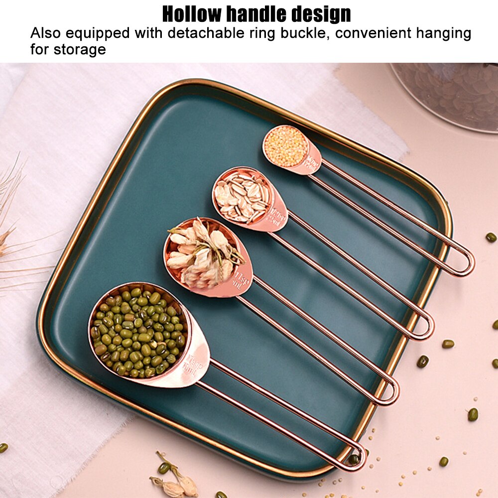 8PCS/Set Stainless Steel Measuring Spoon Set with ... – Grandado