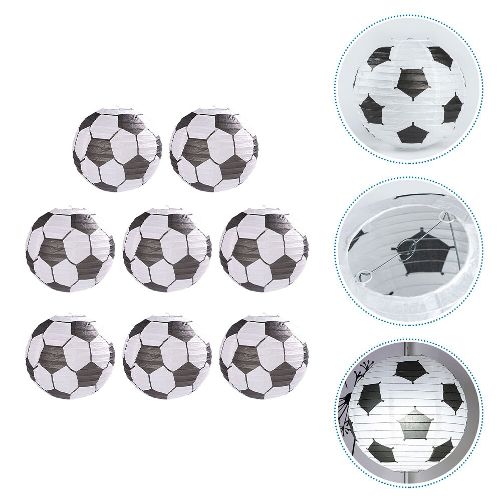 8pcs Football Sports Party Paper Lantern Festival ... – Vicedeal