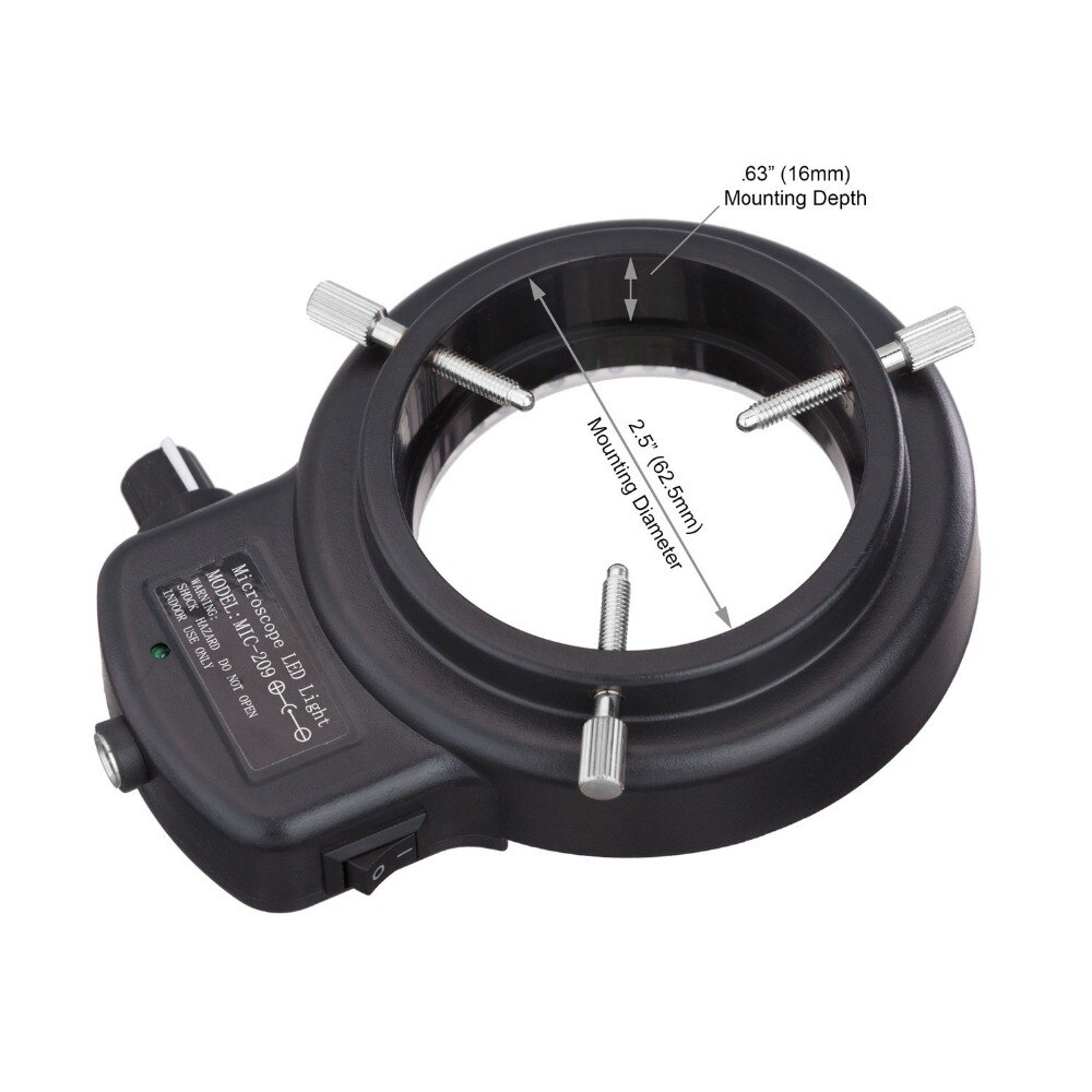 AmScope 144 LED Adjustable Compact Microscope Ring... – Vicedeal
