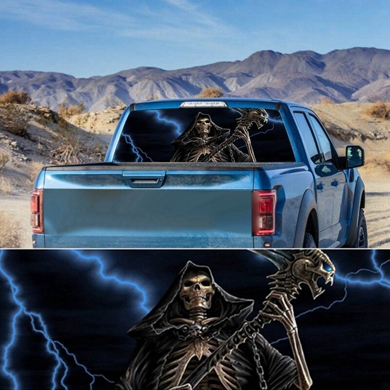 Grim Reaper for Truck Jeep Suv Pickup 3D Rear Wind... – Grandado
